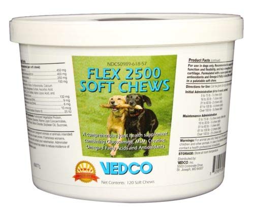 Vedco Canine Flex 2500 Joint Support for Dogs (120 Soft Chews)