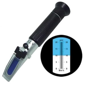 cole-parmer rsa-br32t refractometer w/atc, 0-32%, brix