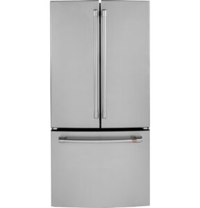 cafe cwe19sp2ns1 18.6 cu. ft. french door refrigerator in stainless steel, counter depth and energy star