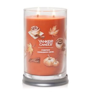 Yankee Candle Pumpkin Cinnamon Swirl Large Signature 2-Wick Tumbler Candle