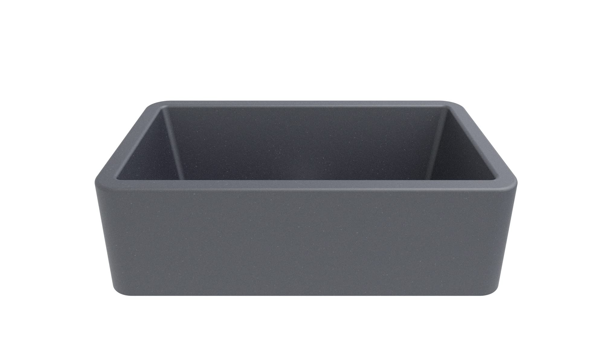 LaToscana Apron Kitchen Sink 33" x 19" in Titanium Grey Metallic