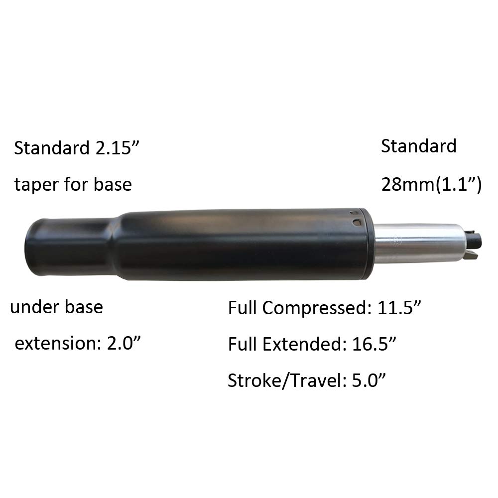 Cable Actuator Heavy Duty 5" Stroke Cylinder Replacement for Steelcase Think Office Chair