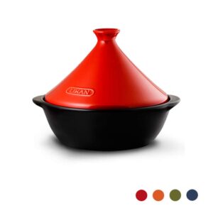 hankook chinaware korean steam pot (tagine steam pot) in red (size l-9in) dinnerware,hankook dojagi