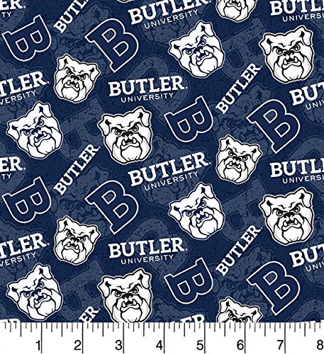 SYKEL ENTERPRISES Butler University Cotton Fabric with New Tone ON Tone Design Newest Pattern