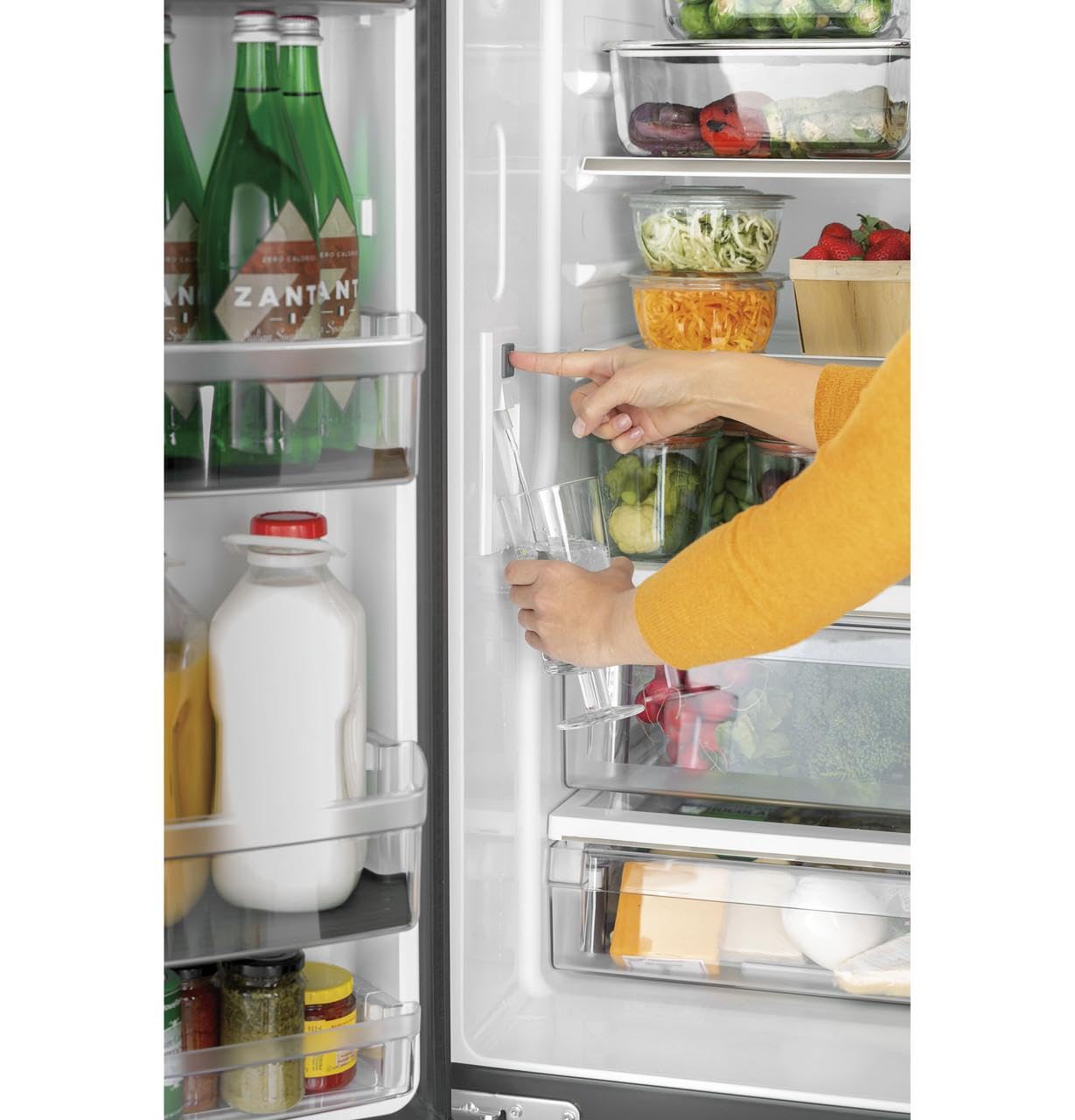 Cafe CWE19SP2NS1 18.6 cu. ft. French Door Refrigerator in Stainless Steel, Counter Depth and ENERGY STAR