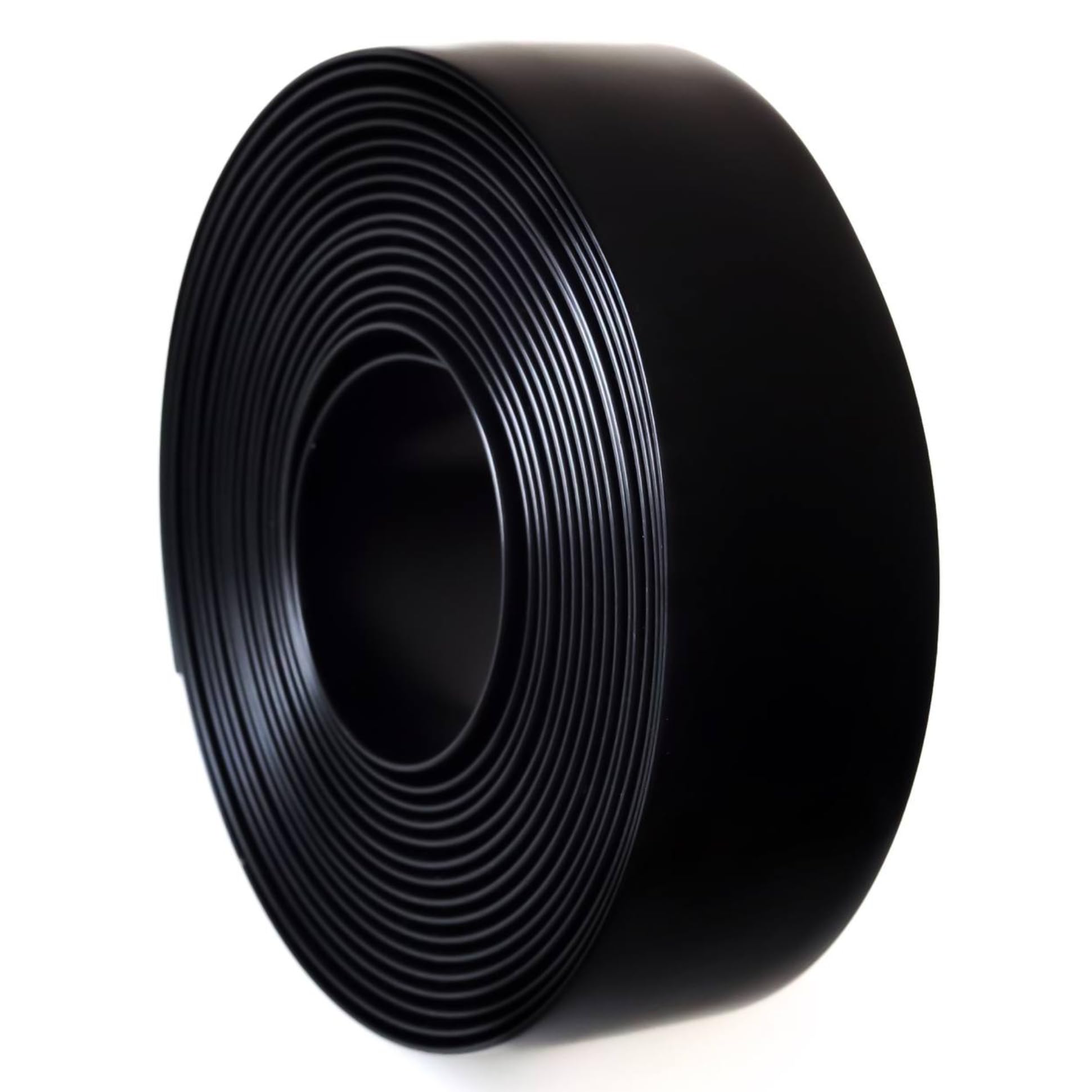 KOMORAX 100ft Long 1.5" Wide Vinyl Chair Strapping. Repair & Replacement Matte Finish. for Patio Outdoor Lawn Garden Durable Attractive (Black)