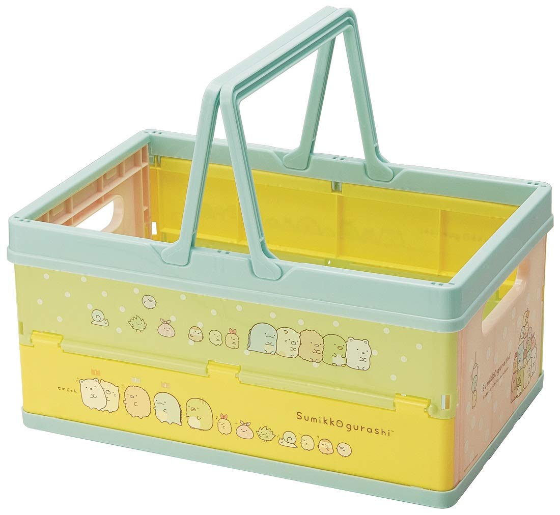 Skater BWOT13 Storage Box, Folding Storage Case, Basket, Sumikko Gurashi, 15.0 x 9.8 x 7.7 inches (38 x 25 x 19.5 cm)