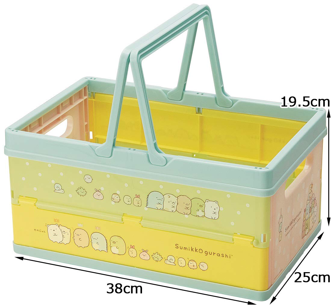 Skater BWOT13 Storage Box, Folding Storage Case, Basket, Sumikko Gurashi, 15.0 x 9.8 x 7.7 inches (38 x 25 x 19.5 cm)