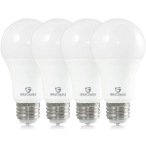 great eagle lighting corporation 40/60/100w equivalent 3-way a19 led light bulb 2700k warm white color (4-pack)