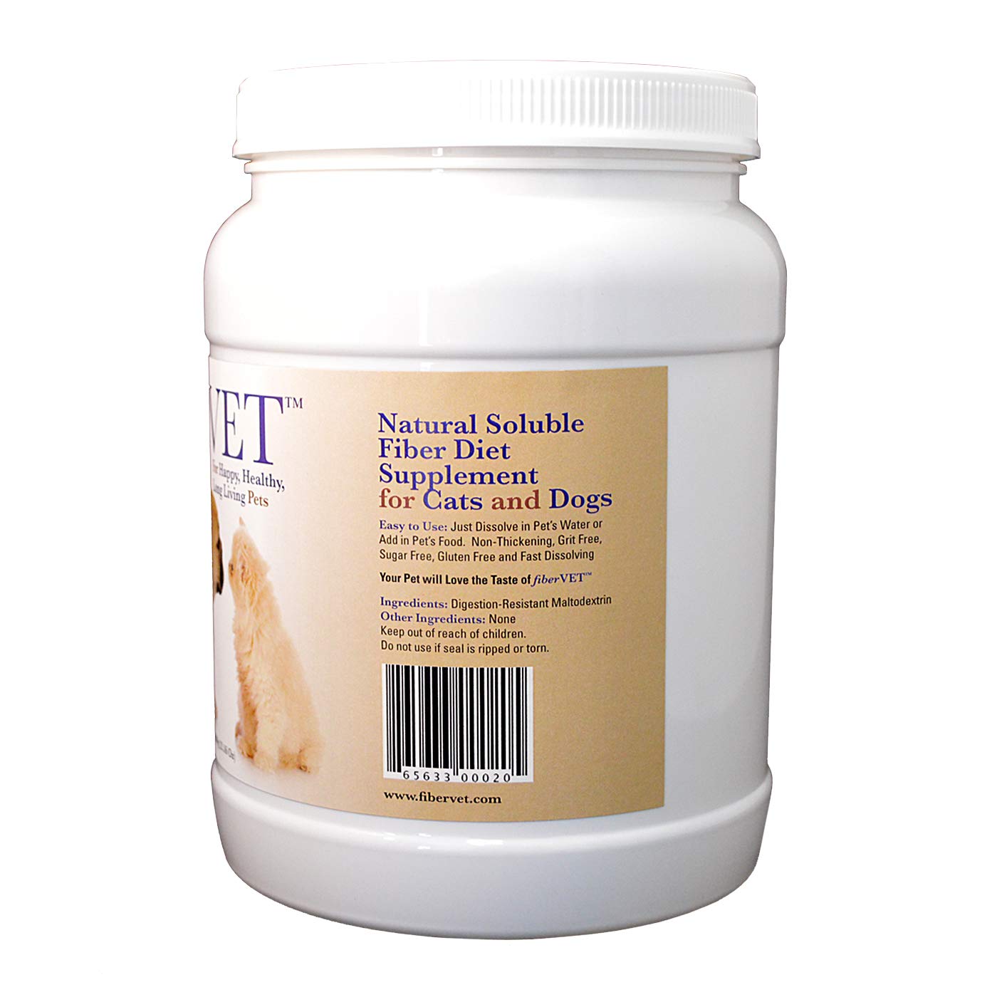 FiberVet - Fiber Supplement for Dogs and Cats - Veterinarian Recommended