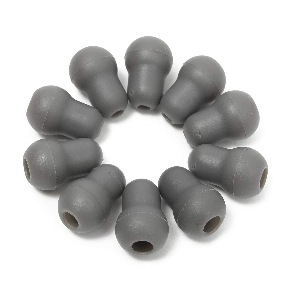 Emivery 10PCS Super Soft Silicone Earplug Eartips Earpieces for Littmann Stethoscope (Gray)