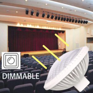 BAOMING PAR64 LED Bulb Replace Traditional 500w PAR64 15° 40W DIMMABLE Warm White 2700~3000K 120V GX16D