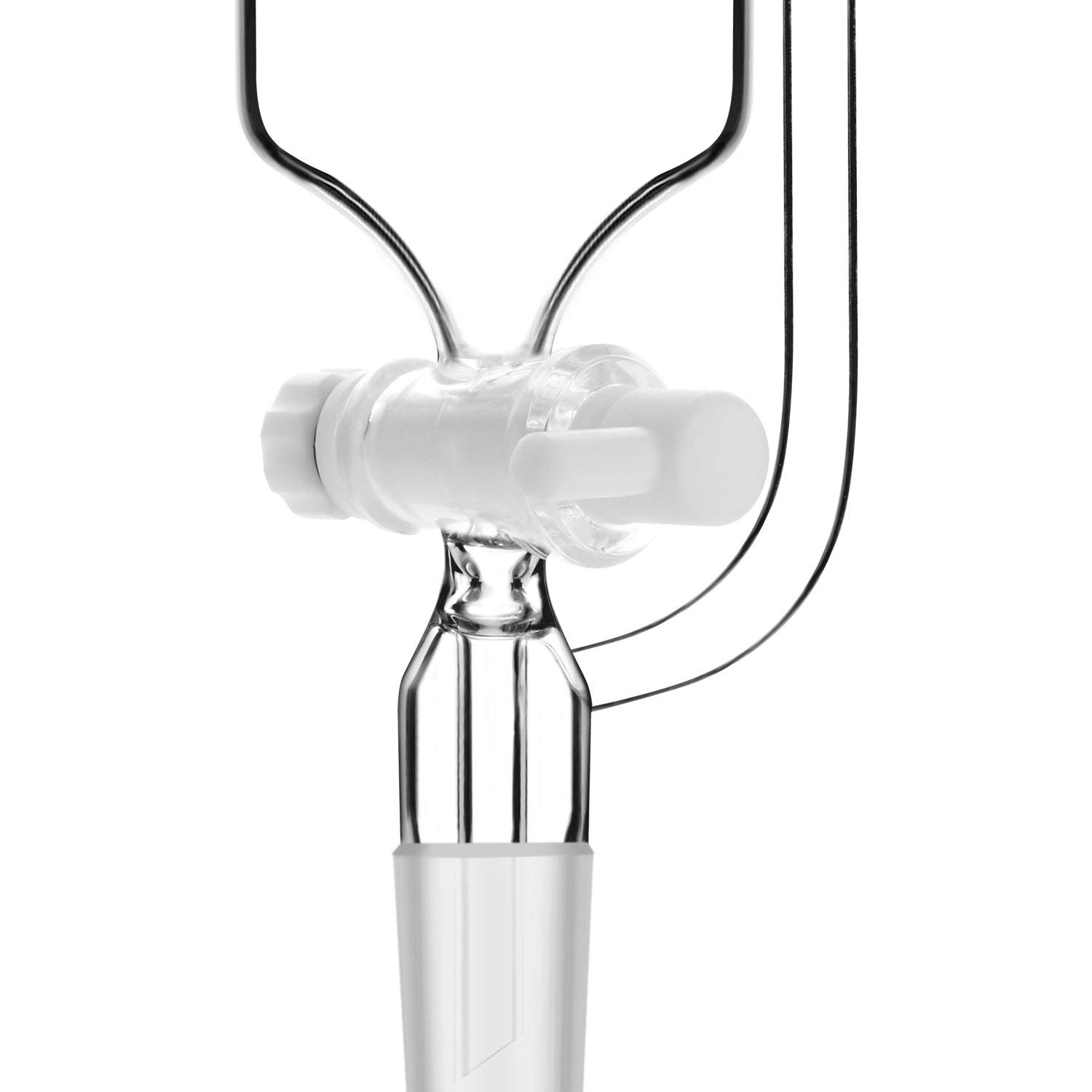 stonylab 500ml Pressure Equalizing Addition Funnel, Borosilicate Glass Dropping Funnel 24/40 Joint with PTFE Stopcock for Laboratory, 500ml