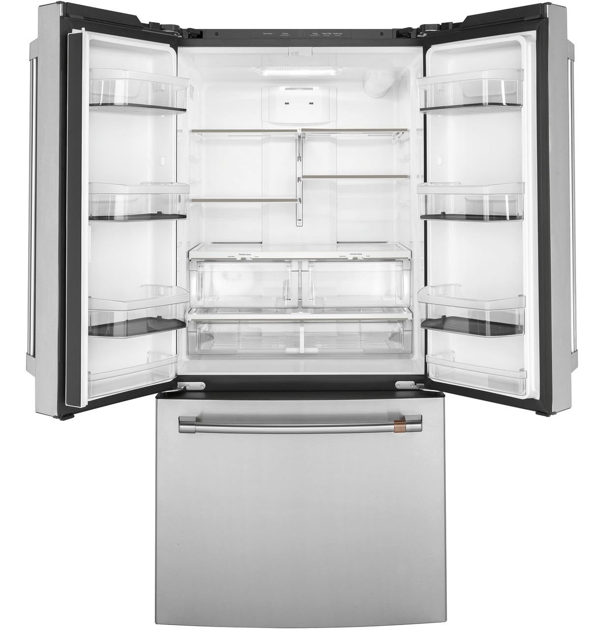 Cafe CWE19SP2NS1 18.6 cu. ft. French Door Refrigerator in Stainless Steel, Counter Depth and ENERGY STAR