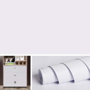 livelynine matte white contact paper peel and stick waterproof white wallpaper for walls cabinets countertop vinyl covers kitchen cabinet wallpaper for bedroom bathroom removable paintable 15.8x78.8