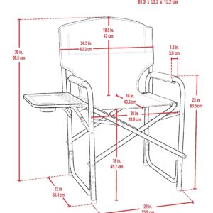 Rio Gear Broadback Compact Fold Design Directors Outdoor Folding Chair