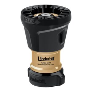 underhill magnum ultramax premium pro series-turboshift ¾ inch garden water hose nozzle, sprayer, jet, metal and rubber, adjustable, ng650-dfh-75