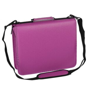 Shulaner 180 Slots Pencil Case Leaves Print Colored Pencils Holder Large Capacity Portable Pencil Bag Organizer (Purple, 180)