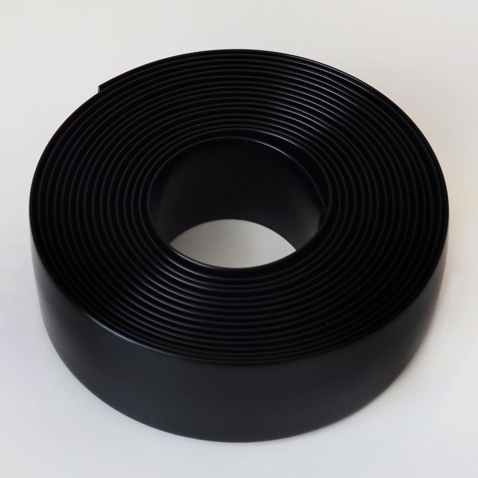 KOMORAX 100ft Long 1.5" Wide Vinyl Chair Strapping. Repair & Replacement Matte Finish. for Patio Outdoor Lawn Garden Durable Attractive (Black)