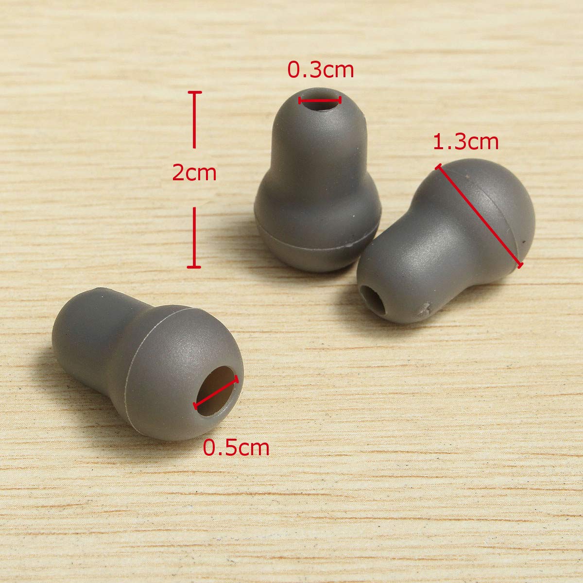 Emivery 10PCS Super Soft Silicone Earplug Eartips Earpieces for Littmann Stethoscope (Gray)