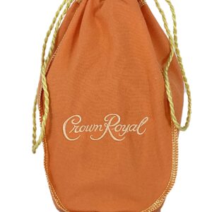 Orange Crown Royal Bag w/Drawstring - Perfect for Storage Gift Bags Shiftboot Carrying Dice or Games Felt Fabric for Sewing - from Crown Peach Bottles