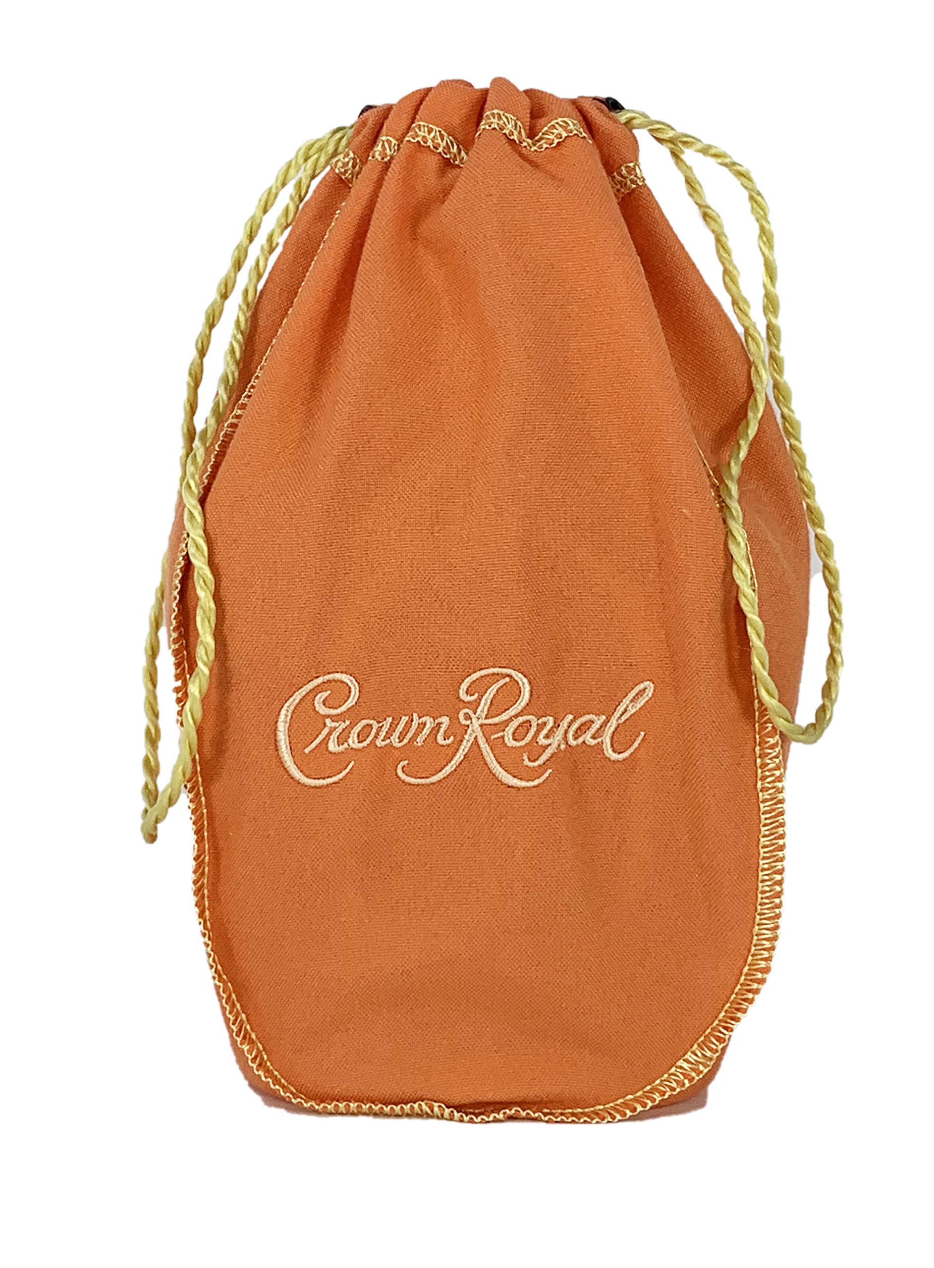 Orange Crown Royal Bag w/Drawstring - Perfect for Storage Gift Bags Shiftboot Carrying Dice or Games Felt Fabric for Sewing - from Crown Peach Bottles