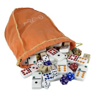 Orange Crown Royal Bag w/Drawstring - Perfect for Storage Gift Bags Shiftboot Carrying Dice or Games Felt Fabric for Sewing - from Crown Peach Bottles