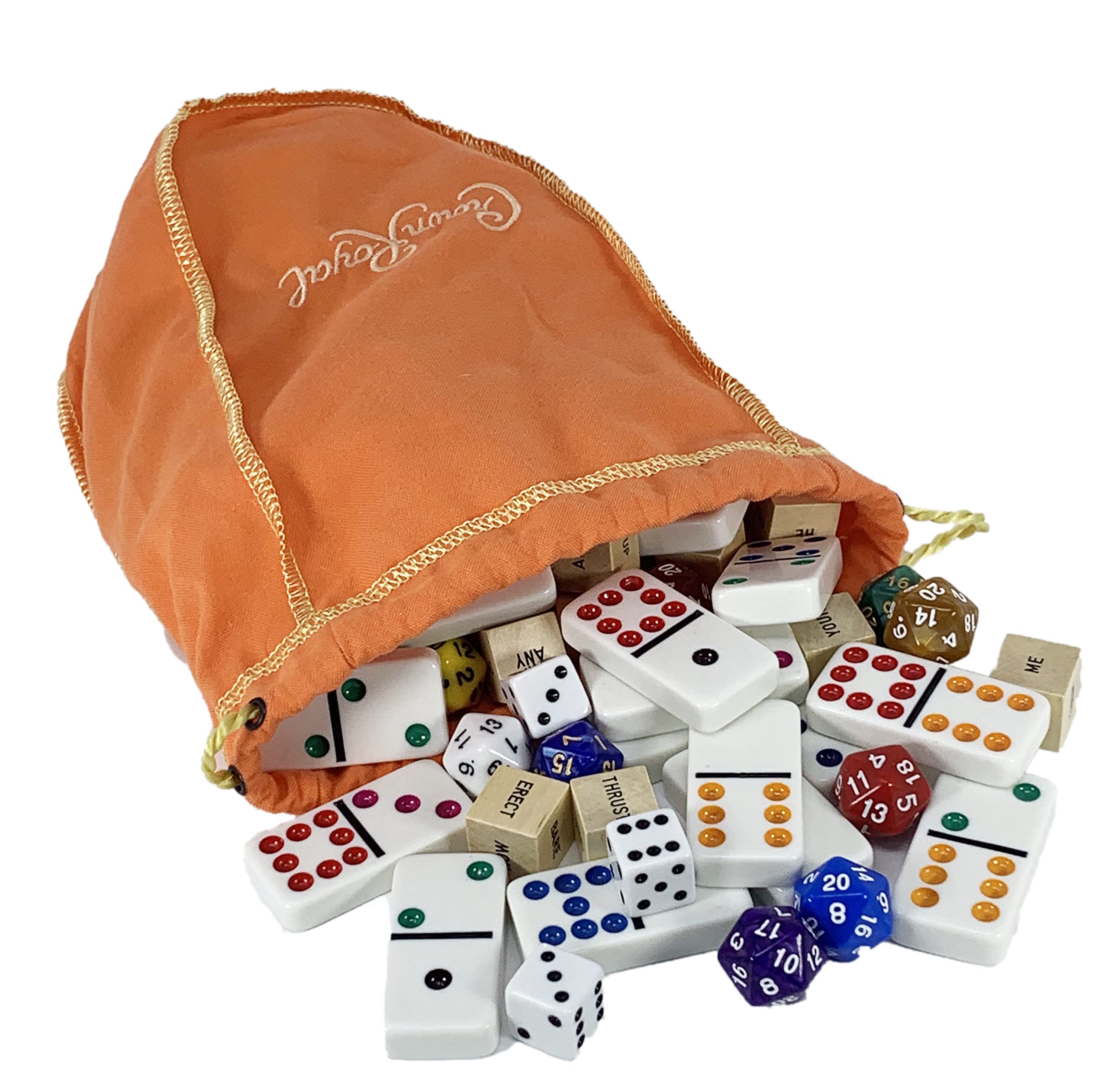 Orange Crown Royal Bag w/Drawstring - Perfect for Storage Gift Bags Shiftboot Carrying Dice or Games Felt Fabric for Sewing - from Crown Peach Bottles