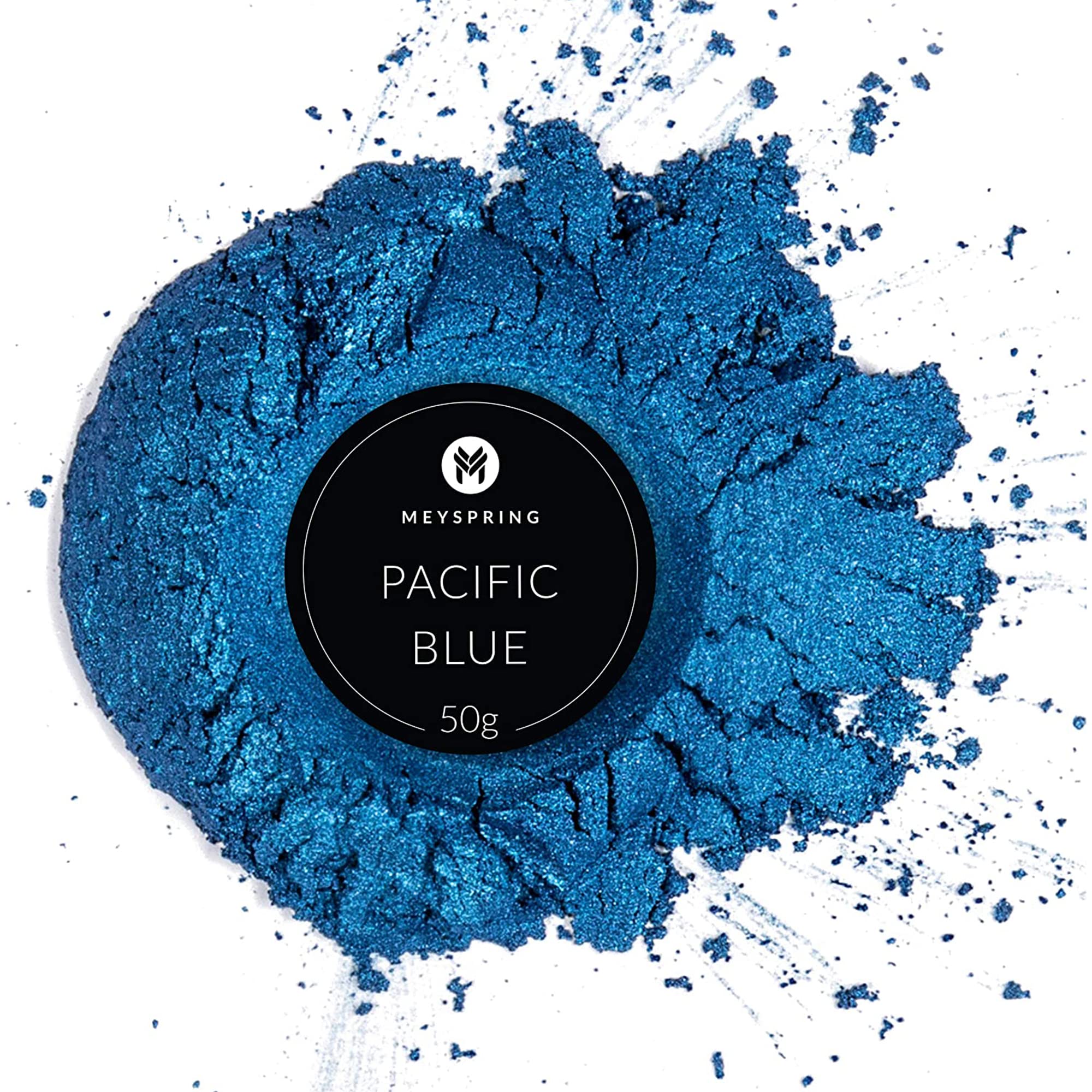 MEYSPRING Pacific Blue Epoxy Resin Color Pigment - 50 Grams - Great for Resin Art, Epoxy Resin, and UV Resin - Mica Powder for Epoxy Resin