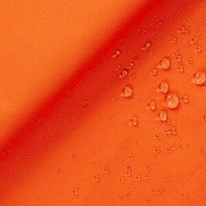 ottertex polyester ripstop fabric pu coated 200 denier 8.7oz 59/61" wide waterproof tent water repellent dustproof airtight inflatable flag tarp cover excellent fabric for kites (1 yard, orange)