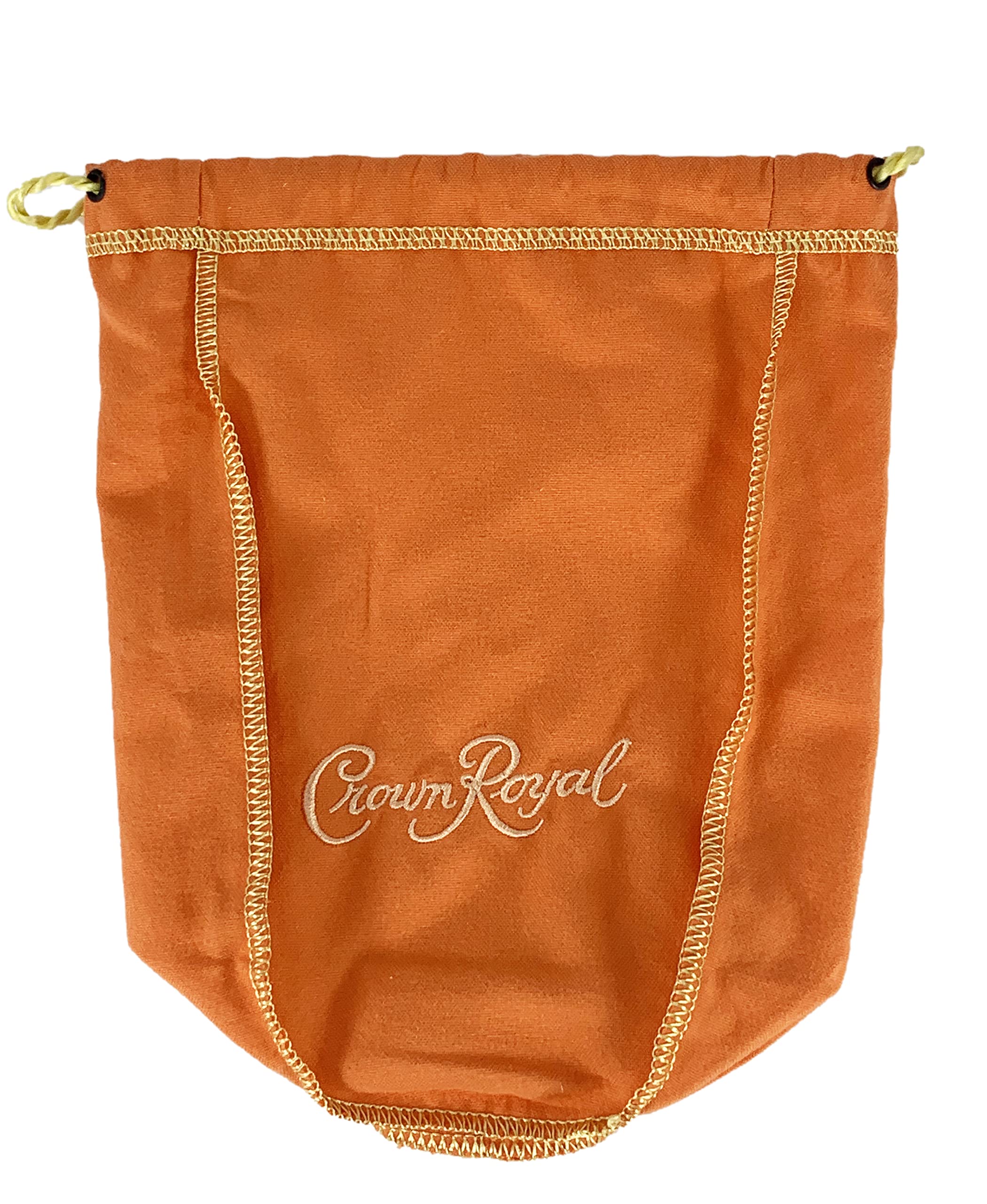 Orange Crown Royal Bag w/Drawstring - Perfect for Storage Gift Bags Shiftboot Carrying Dice or Games Felt Fabric for Sewing - from Crown Peach Bottles