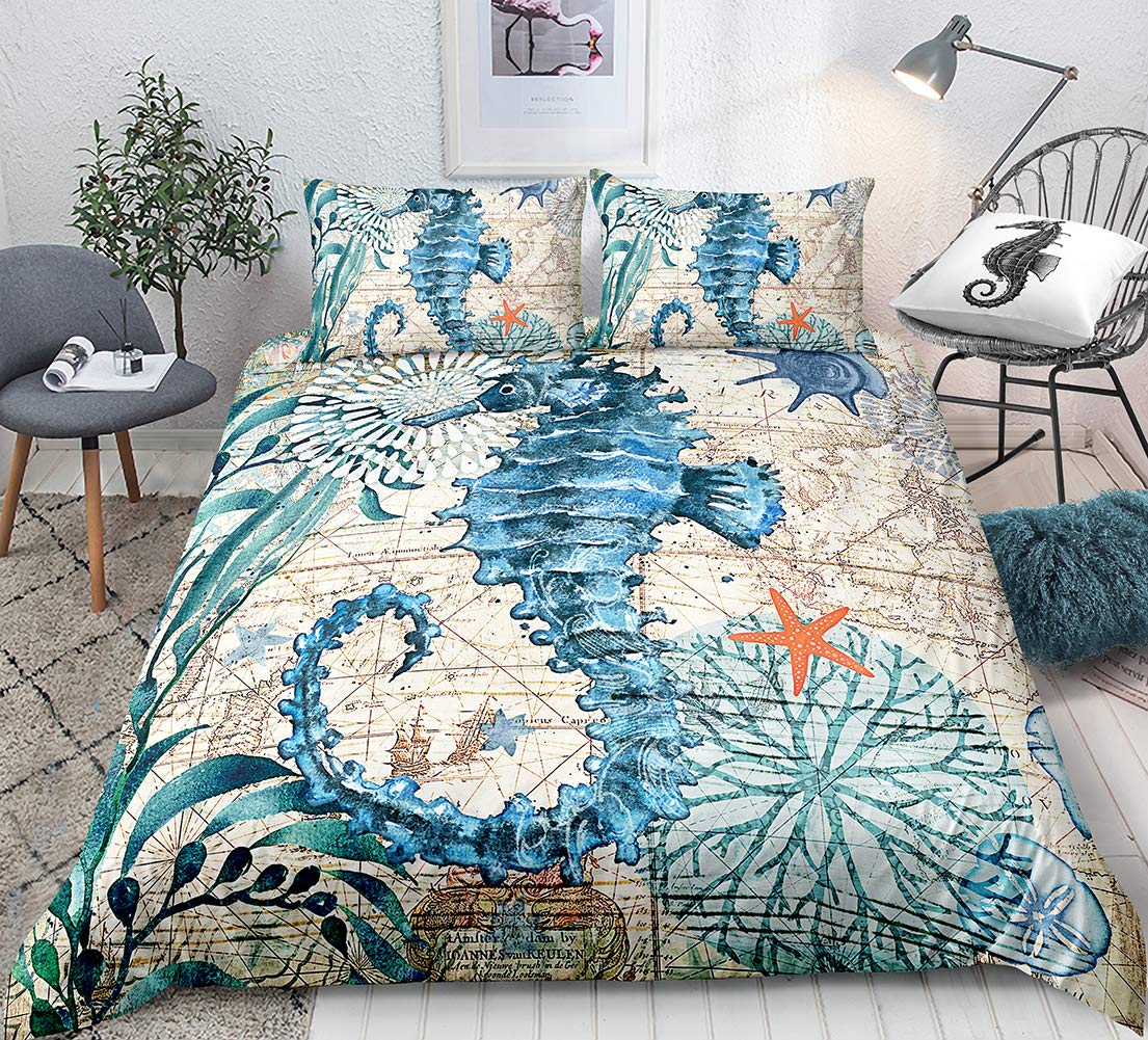 Volcanoria Retro Design Printing Duvet Cover Set Bedding Sets King Size