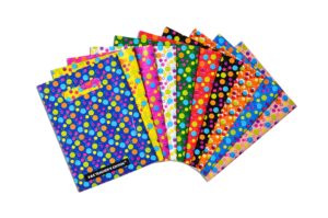 s & e teacher's edition 50 pcs kids party favor bags, assorted plastic goody bags, candy bags, goodies return gift bags for party birthday baby shower pride day school supplies