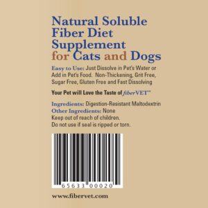 FiberVet - Fiber Supplement for Dogs and Cats - Veterinarian Recommended