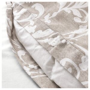 IKEA.. 804.125.92 Duvet Cover and Pillowcase, Beige, White