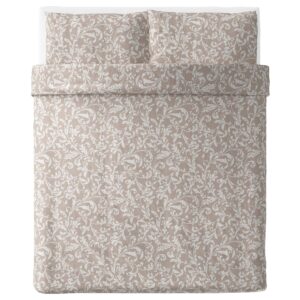 IKEA.. 804.125.92 Duvet Cover and Pillowcase, Beige, White