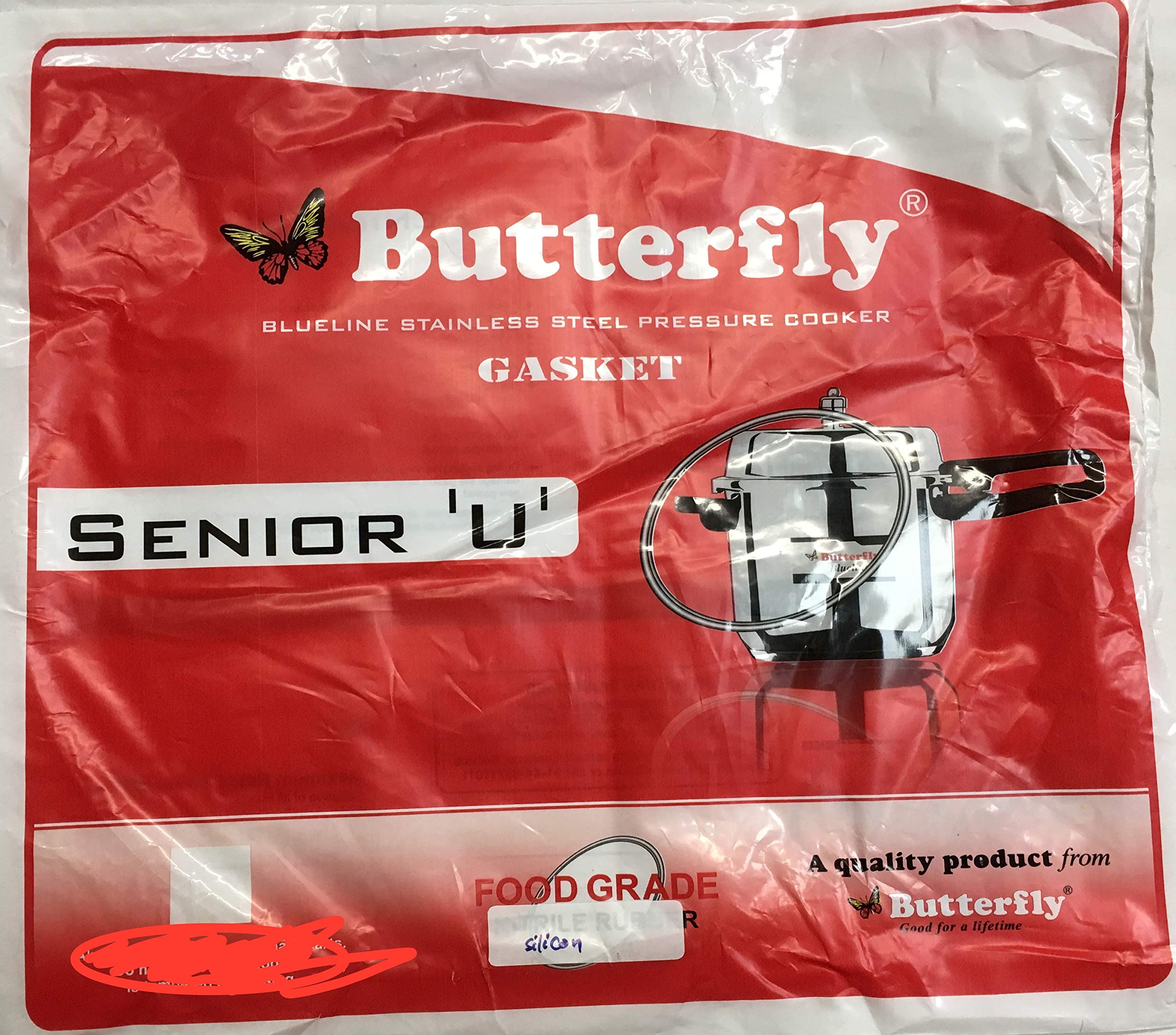 Butterfly India Senior 'U' gasket, Blue