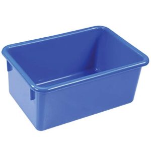 Kaplan Early Learning Vibrant Colored Storage Bin - Set of 5 - 5.25" x 12.25" x 8" - Blue