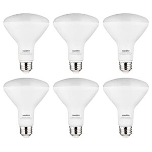 sunlite 41176 led br30 recessed bulb, 10.5 watt (65w equivalent), 800 lumens, medium e26 base, dimmable flood, ul listed, 3000k warm white, 6 count