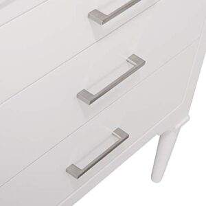 LUCA Kitchen & Bath LC30DWP Austin 30" Bathroom Vanity Set Integrated Porcelain Top, Pure White