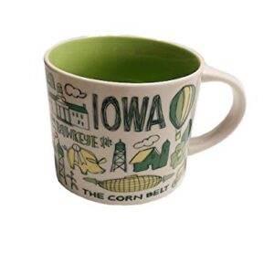 Starbucks IOWA Been There Series Across The Globe Collection Ceramic Coffee Mug 14 oz