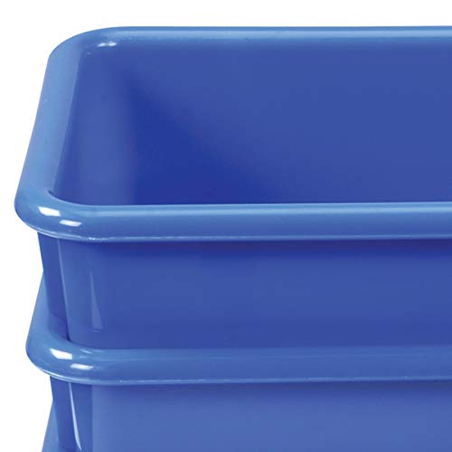 Kaplan Early Learning Vibrant Colored Storage Bin - Set of 5 - 5.25" x 12.25" x 8" - Blue