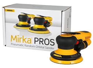 mirka pros pneumatic random orbital sander / 5 inch / 5mm orbit/dust-free sanding/mrp-550nv