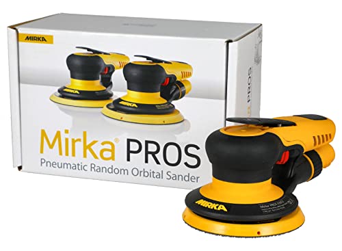 Mirka PROS Pneumatic Random Orbital Sander / 5 inch / 5mm Orbit/Dust-Free Sanding/MRP-550NV