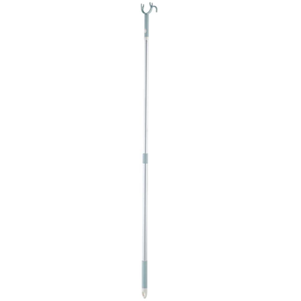 Long Reach Stick Retractable Closet Pole with Utility Hook Telescoping Reach Clothes Pole with Long Handle