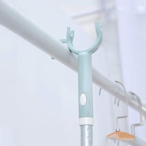 Long Reach Stick Retractable Closet Pole with Utility Hook Telescoping Reach Clothes Pole with Long Handle