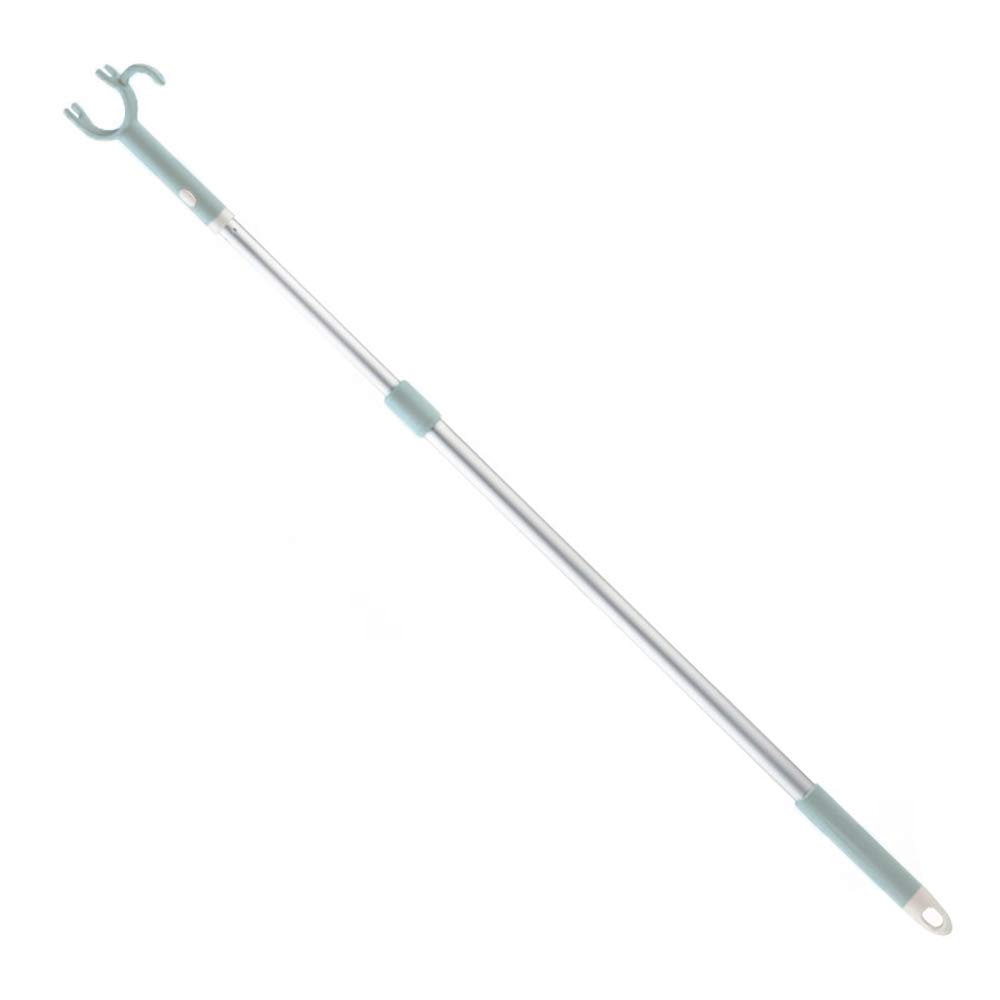 Long Reach Stick Retractable Closet Pole with Utility Hook Telescoping Reach Clothes Pole with Long Handle