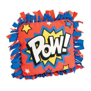 superhero fleece tied pillow craft kit - makes 6 - diy crafts for kids and fun home activities