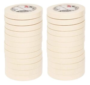 3m highland economy masking tape-economy masking tape, 3 inch core size, 3/4 inch x 120 feet, crepe paper pack of 24