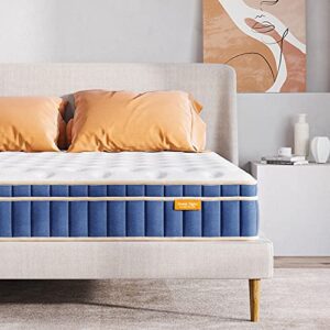 sweetnight twin mattress, 8" twin size hybrid mattress with gel memory foam & individually pocket springs